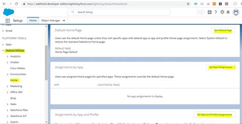 Home Page Layout Assignment In Salesforce Classic Vs Lightning Experience
