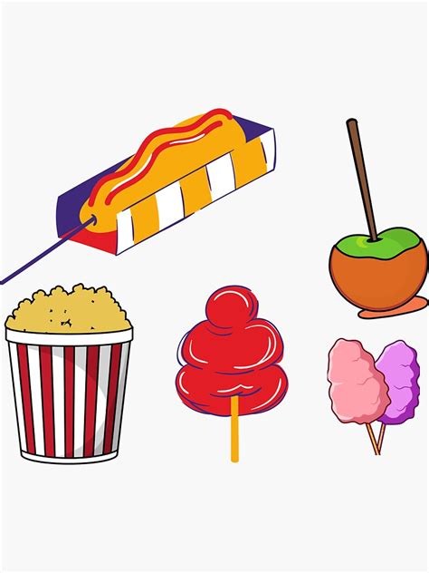 Mn State Fair Foods Sticker For Sale By Mahmoudfarrag Redbubble