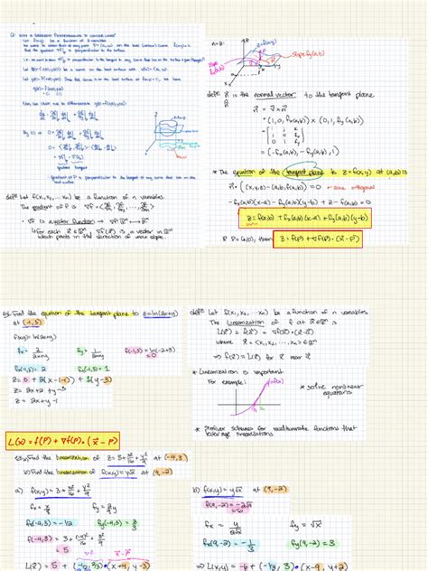 Lecture 12 Tangent Plane Linearization Pdf