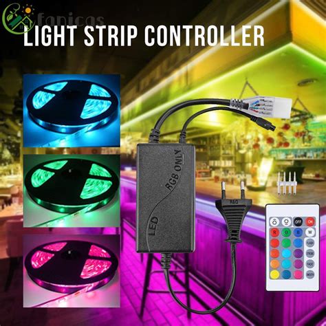 IR RGB LED Wireless Controller 4 Pin 24 Keys Remote 5050 Strip Light Controllers Fanicas Ph