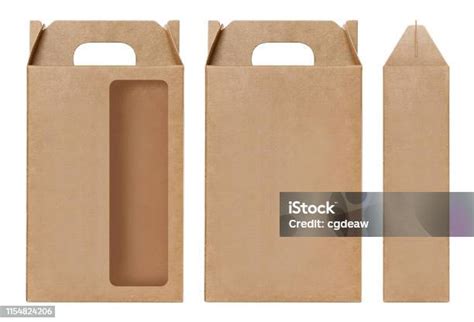 상자 갈색 창 모양 컷 아웃 포장 템플릿 빈 크 래 프 트 상자 골 판지 고립 된 흰색 배경 상자 종이 크 래 프 트 천연 소재 선물 상자 갈색 종이 산업 포장 판지에서 0