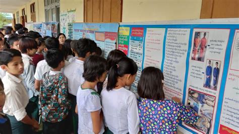 ဖျာပုံမြို့နယ် ပုလဲ အ လ က ခွဲ ကျောင်းတွင် လူငယ်အသိပညာပေး ဟောပြောပွဲနှင့် အသိပညာပေး နံရံကပ်စာစောင