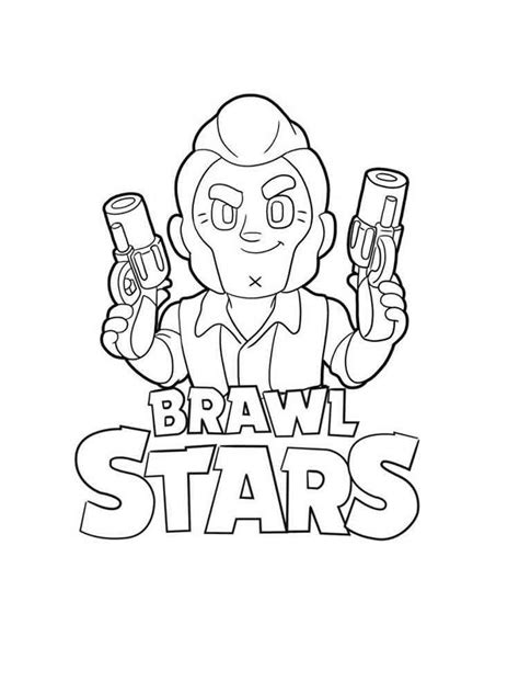 Colt Brawl Stars Coloring Pages