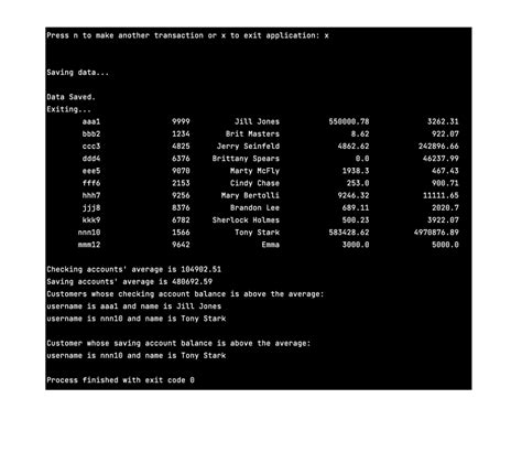Solved 1 Calculate Customers Account Average Program