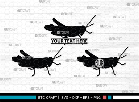 Grasshopper Monogram Grasshopper Svg Graphic By Etc Craft Store