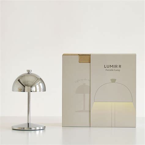 루미르r 포터블 램프 크롬 무선 조명 감도 깊은 취향 셀렉트샵 29cm