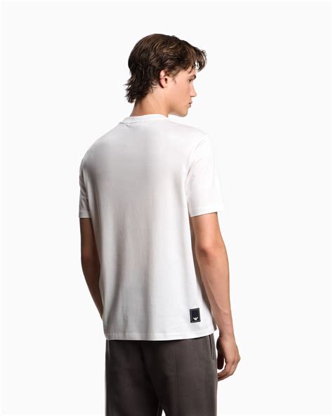 Travel Essentials Lyocell Blend Jersey T Shirt Emporio Armani
