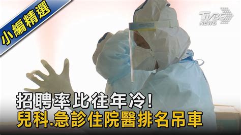 招聘率比往年冷 兒科急診住院醫排名吊車尾 ｜tvbs新聞tvbsnews02 Youtube