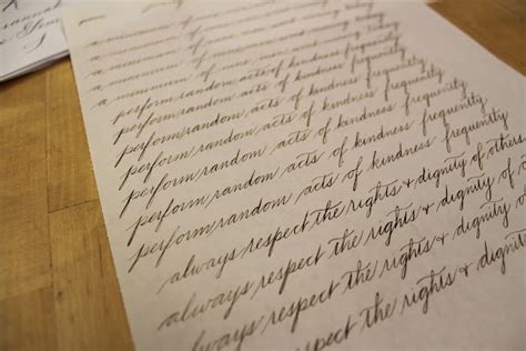 Circle And Stone Spencerian Script