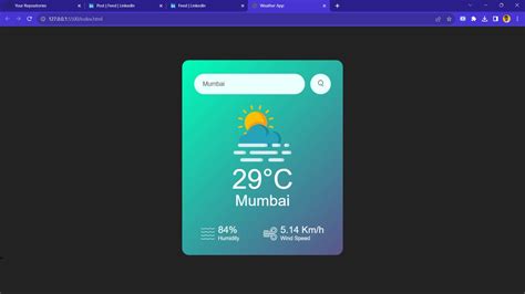 abhishek gupta on linkedin weatherapp webdevelopment web html css