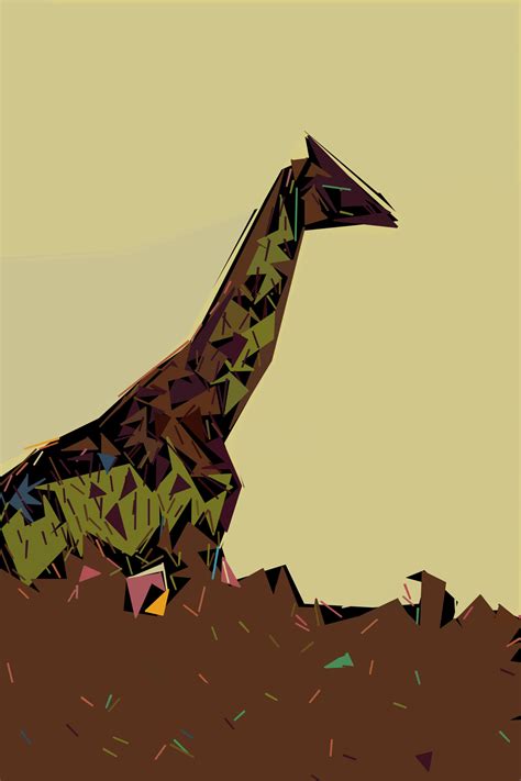 Standing Giraffe Arts numériques par Pwa Studio Artmajeur