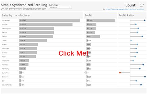 Simple Synchronized Scrolling In Tableau Data Revelations