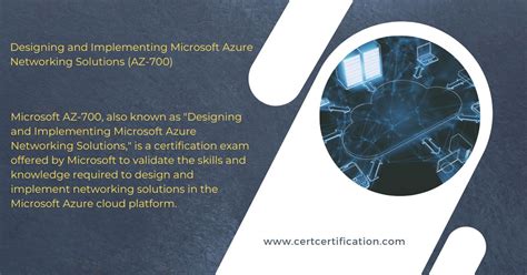 Designing And Implementing Microsoft Azure Networking Solutions Az 700