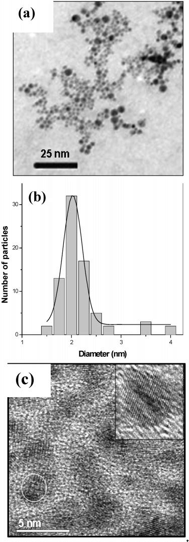 A Representative Transmission Electron Micrograph B Histogram For Download Scientific