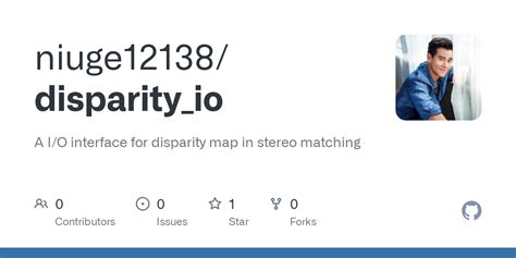 Github Niuge Disparity Io A I O Interface For Disparity Map In Stereo Matching