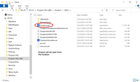I Can No Longer Open Dropbox From The Icon Pinned To The Taskbar Nor From The Exe In The