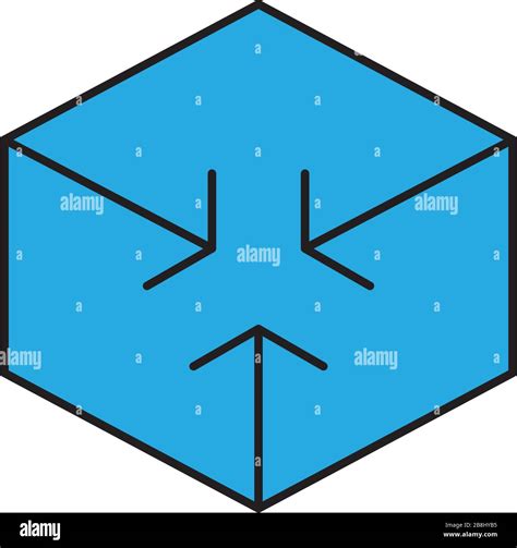 Cube With Arrows Vector Icon Symbol Isolated On White Background Stock Vector Image Art Alamy
