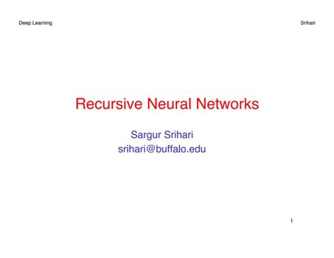 Understanding Recursive Neural Networks Pdf
