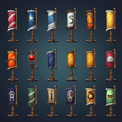 Premium Ai Image Symbol Flag Pole Game Ai Generated Shape Object Design Mark Event Element