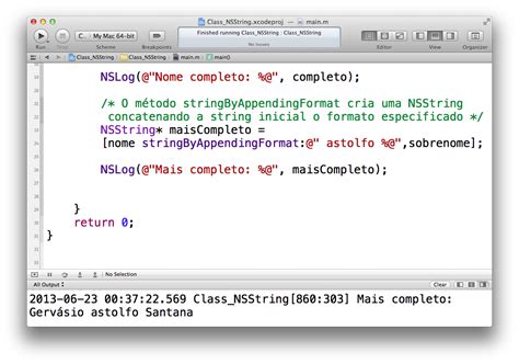 Quaddro Macmagazine Programando Em Objective C — Classe Nsstring