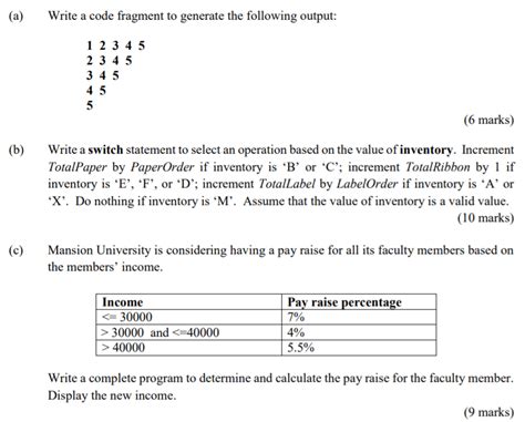 Solved C Programming Language Write A Code Fragment To