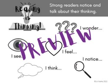 Reader S Workshop Thinking Stems Anchor Chart Reading Is Thinking