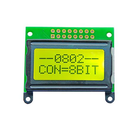 0802 82 Character Lcd Display Module Yellow Green Backlight