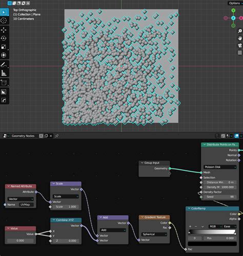 how do i properly manipulate vector data for the gradient texture node