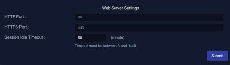 Managing Server Settings