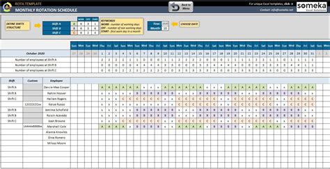 Rotation Schedule Excel Template Employee Worksheet Excel Template Employee Work Schedule Staff