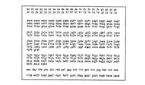 exercises for finger reaches for the keyboard row immediately above the