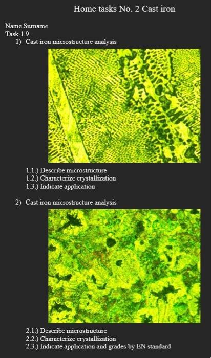 1 1 Describe Microstructure 1 2 Characterize
