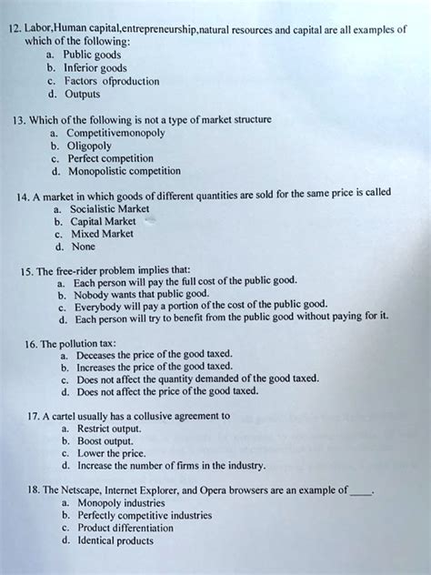 Examples Of Capital Resources