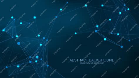 Premium Vector Distribution Of Data Network Visualization Internet