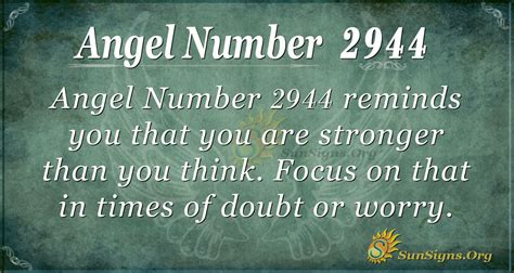 Angel Number 2944 Meaning: Trust Yourself - SunSigns.Org
