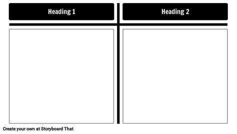 Free T Chart Templates Create With Storyboard That
