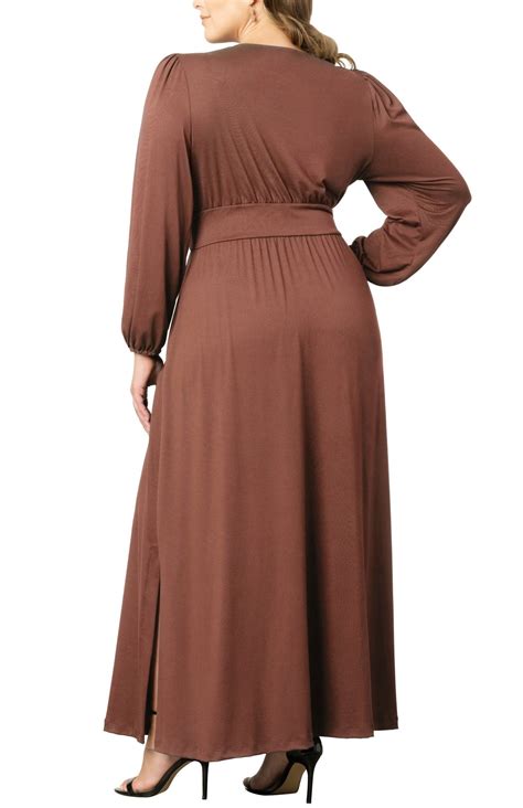 Kelsey Long Sleeve Maxi Dress Plus Dressbarn