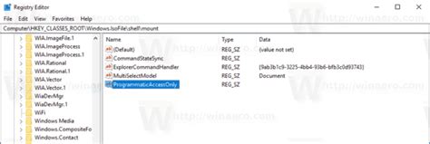 Remove Mount Context Menu In Windows 10