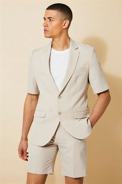 Short Sleeve Slim Suit Jacket Boohoo