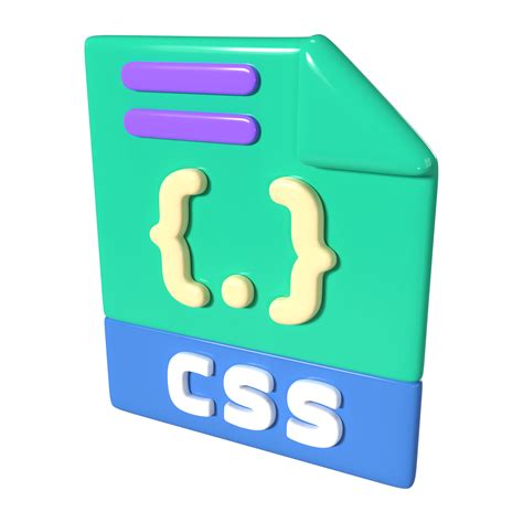 css file 3d illustration icon 42382094 png