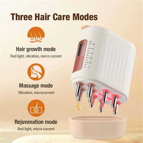 Electric Scalp Massager Head Massage Hair Regrowth Brush Red Light Therapy Hair Scalp Treatments