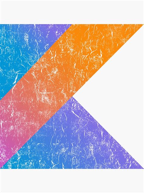 Kotlin Programming Language Retro Style Sticker By Vladocar Redbubble