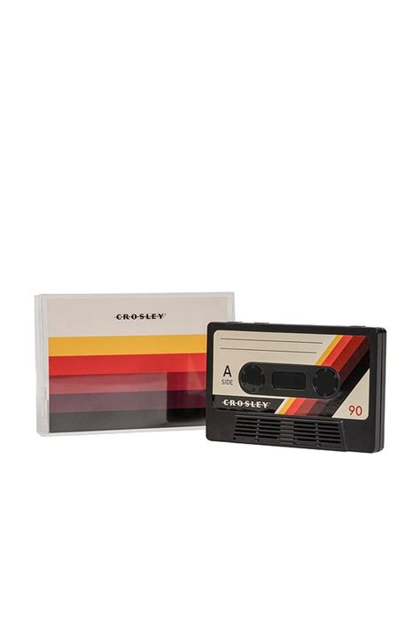 Crosley Radio Cassette Tape Portable Bluetooth Speaker In Classic Black