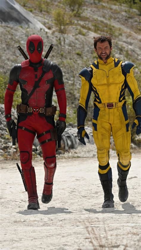 Deadpool 3 Movie Marvel Wolverine Yellow Suit Hugh Jackman Hugh