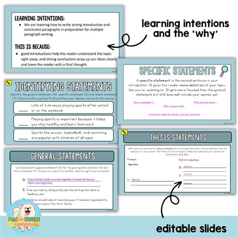 Introduction Conclusion Paragraph Writing Practice Digital Teaching Slides