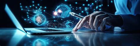Hands Typing On Keyboard Programming Online Database Data Processing