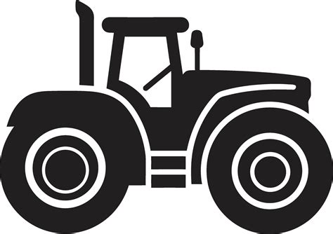 Monochromatic Tractor Line Art Classic Tractor Icon Illustration 33952692 Vector Art At Vecteezy