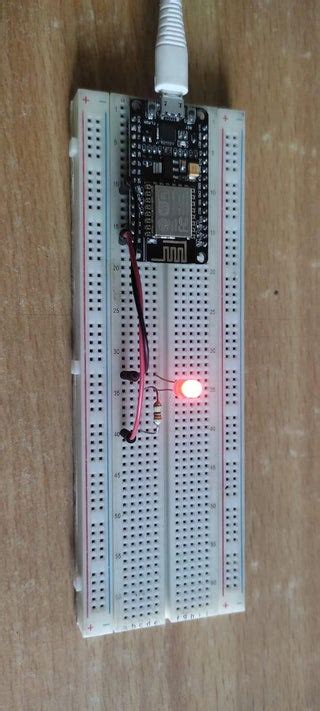 Blink External Led With Nodemcu Esp8266 Abstract Technology Nodemcu