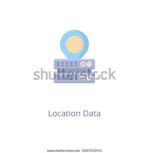 Location Data Icon Vector Logotype Stock Vector Royalty Free Shutterstock