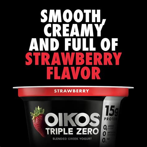 Oikos Triple Zero Strawberry Nonfat Greek Yogurt India Ubuy